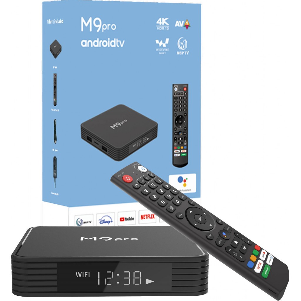 Android smart TV Box M9 Pro LED Quad Core 64-bit pour streaming en 4K ...