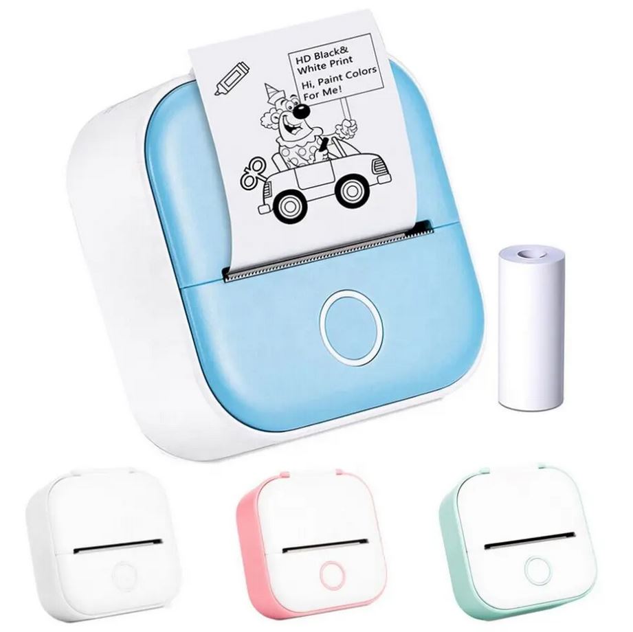 Mini imprimante Bluetooth portable pour téléphone - Phomemo T02 + 1 ...